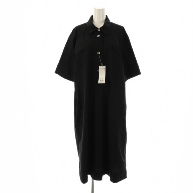 【中古】未使用品 マーガレットハウエル 24SS COTTON SILK POPLIN DRESS ワンピース シャツワンピース ロング