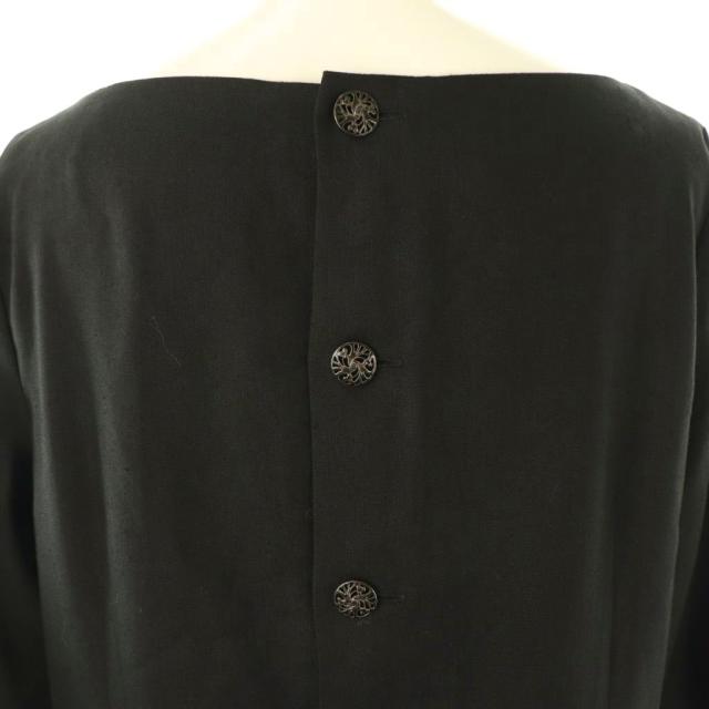 中古】リゼッタ Lisette リネンシルクバックデザインボタンワンピース