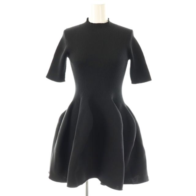 【中古】シーエフシーエル CFCL POTTERY SHORT SLEEVE MINI DRESS ワンピース ミニ 半袖 1 ブラック /HK ■OS