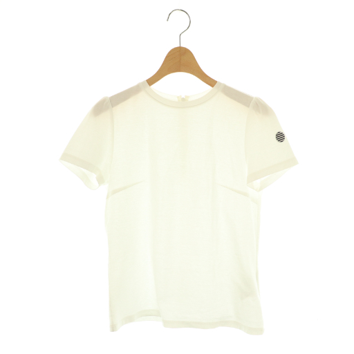 【中古】ボーダーズアットバルコニー BORDERS at BALCONY 25SS CREW NECK TEE Tシャツ カットソー 半袖 36 白