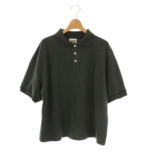 【中古】シンゾーン Shinzone ワイドポロシャツ 半袖 コットン FO グレー /NR ■OS レディース