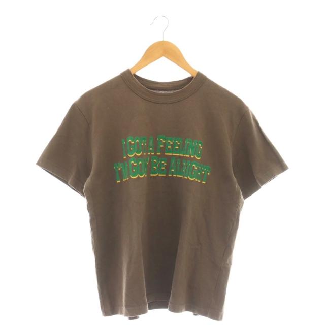 【中古】サカイ sacai Flock Print T-Shirt マッドサキ Tシャツ カットソー プリント 1 ダークブラウン 23-0527S