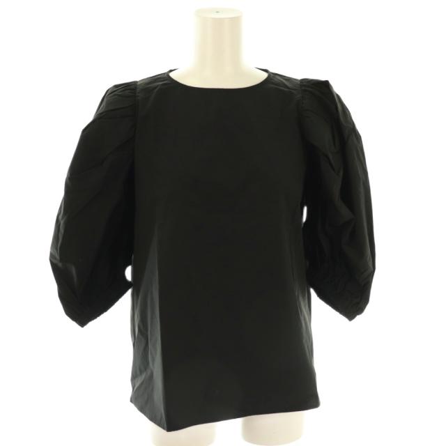 【中古】未使用品 セルリ CELERI balloon sleeve ブラウス バルーンスリーブ ブラック /ES ■OS レディース