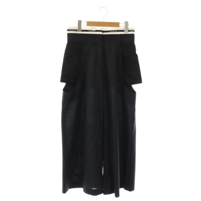 【中古】テーロプラン TELOPLAN Haruki Trousers トラウザーズパンツ ワイドパンツ S チャコール ブラック /ES ■OS