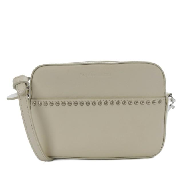 【中古】ジェイ&エムデヴィッドソン J&M Davidson リップスティック ポシェット ショルダーバッグ ホワイト