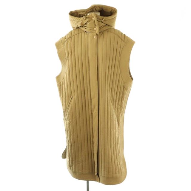 【中古】トゥデイフル TODAYFUL Hoodie Quilting Vest フーディーキルティングベスト ノースリーブコート 36