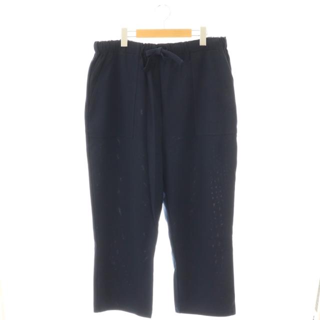 【中古】未使用品 チマラ chimala 23SS RACHEL KNIT EASY PANTS イージーパンツ ワイド L ネイビー /ES ■OS メンズ