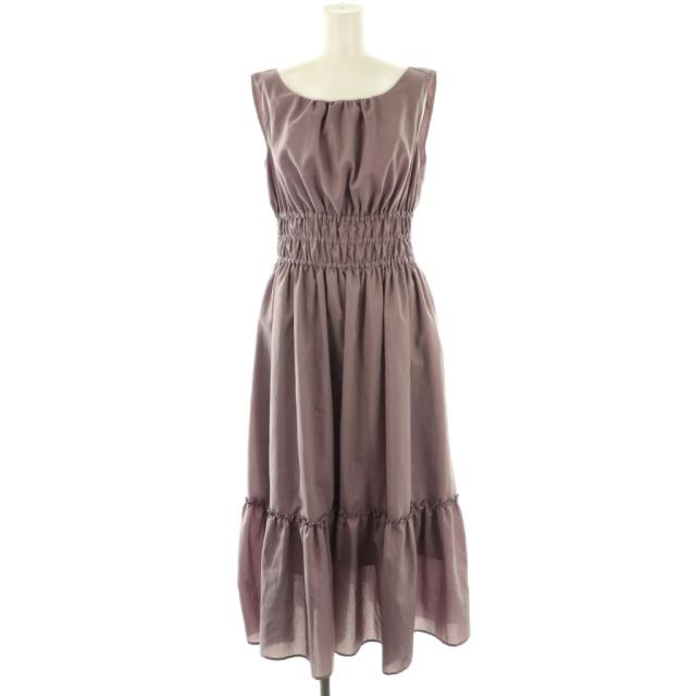 【中古】ハーリップトゥ Herlipto 23SS Riviera Double Bow ワンピース S ラベンダー /DO ■OS レディース