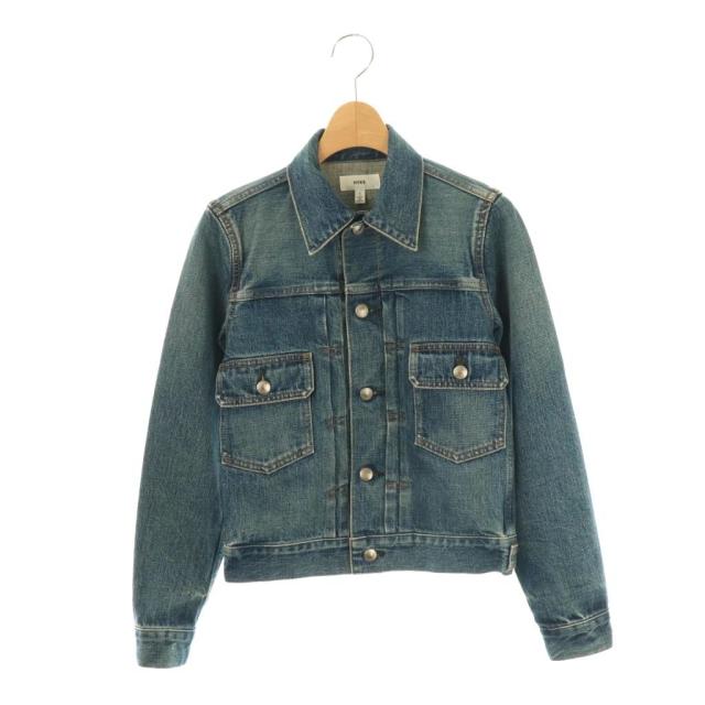 【中古】ハイク HYKE デニムジャケット TYPE2 ジージャン Gジャン 1 ブルー /DF ■OS レディース