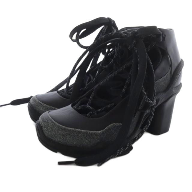 【中古】ecco エコー biom c 65 レザーブーツ ショート 35 黒 ブラック /SR ■SH レディース