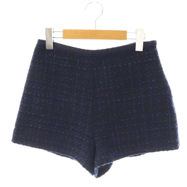 【中古】タラジャーモン 25FWコレクションツイードショートパンツ イージー ネイビー /DO ■OS ■SH レディース