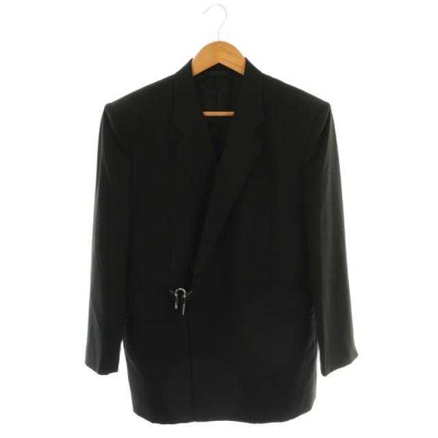 【中古】ジバンシィ GIVENCHY パドロック付きテーラードジャケット 総裏地 44 ブラック BM30AR13MP /DO ■OS