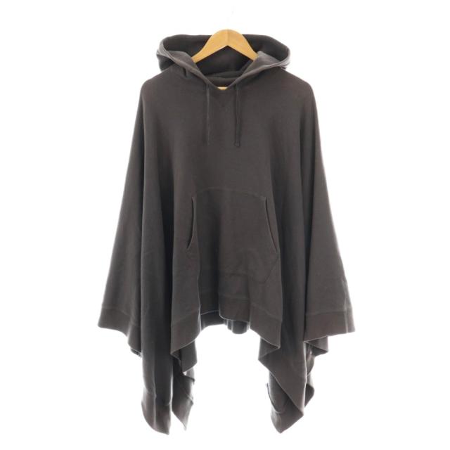 【中古】ラルフローレン RALPH LAUREN ポンチョ フーディ—パーカー スウェット チャコール /ES ■OS ■SH