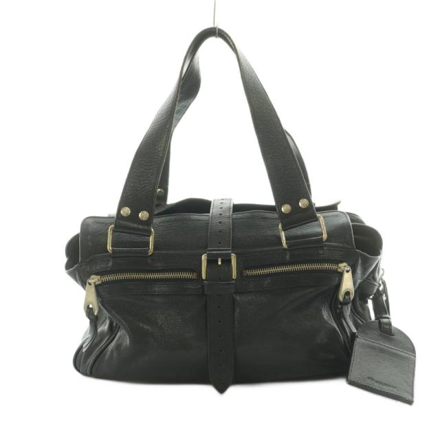 【中古】マルベリー Mulberry ハンドバッグ トートバッグ レザー 黒 ブラック /MI ■OS レディース
