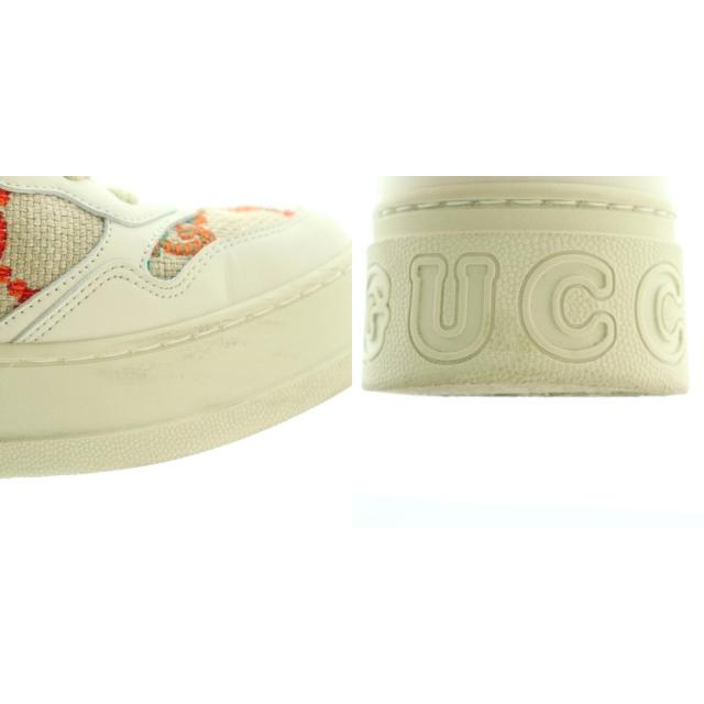 【中古】グッチ GUCCI GGエンブロイダリー スニーカー シューズ 38 25.0cm マルチカラー 670408 /MI ■OS レディース