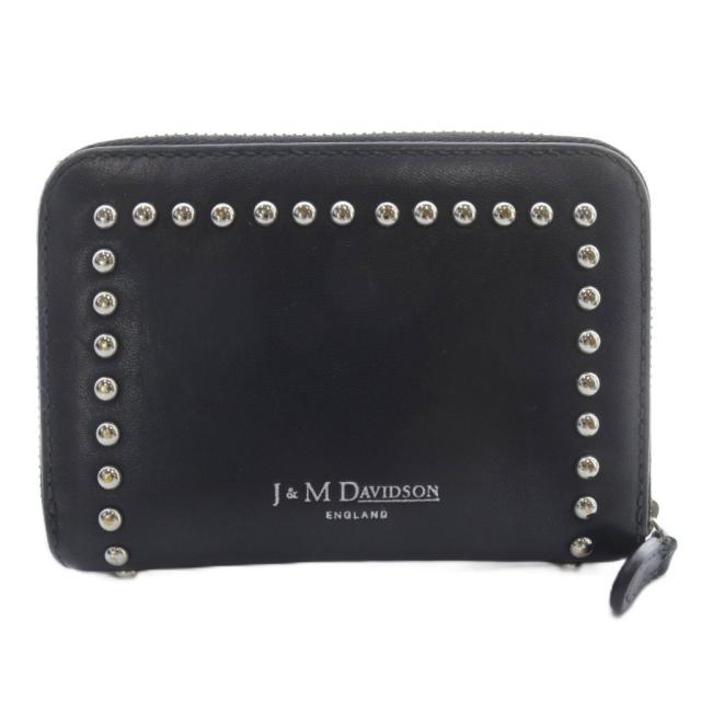 【中古】ジェイ&エムデヴィッドソン J&M Davidson 10131N SMALL ZIP PURSE WITH STUDS ウォレット ケース