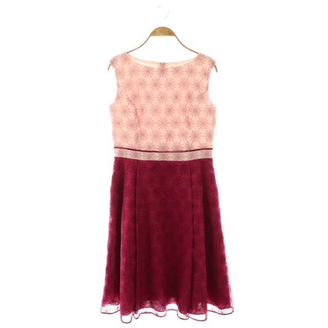 【中古】トッカ TOCCA LOBERIA ドレス ワンピース ノースリーブ ロング 4 ピンク /HK ■OS レディース