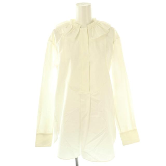 【中古】アトランティックアスコリ HARVEST BL ブラウス 長袖 フリル Drawer取り扱い 0 ホワイト /HK