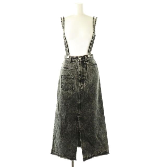 【中古】アメリヴィンテージ 25SS MEDI INVERT SUSPENDER DENIM SKIRT スカート デニム セミフレア ロング 24