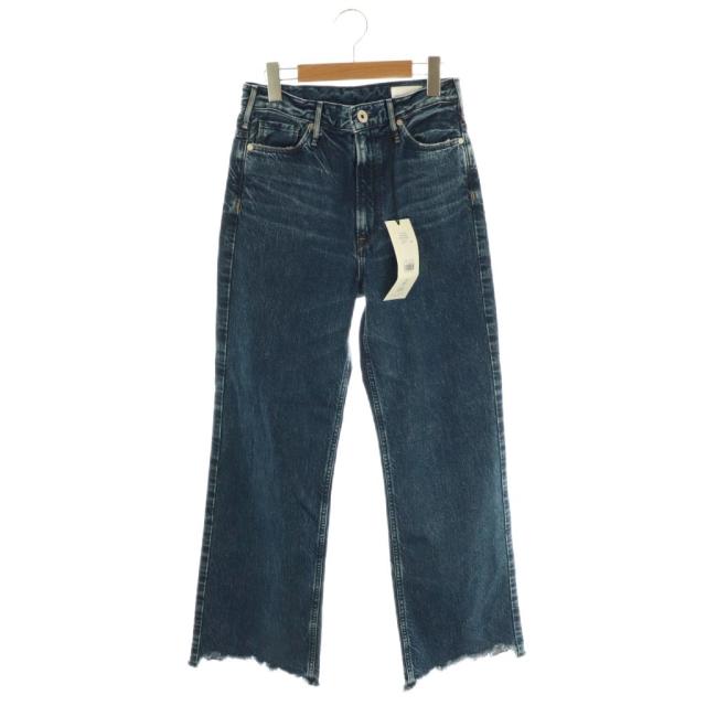 【中古】未使用品 アッパーハイツ 25SS THE TAYLOR デニムパンツ ジーンズ ストレート カットオフ 24 ブルー /ES