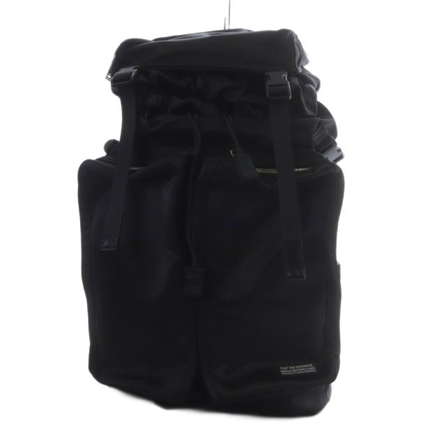 【中古】フットザコーチャー foot the coacher 吉田カバン PORTER MINIMAL BACK PACK バックパック ナイロン ブラック