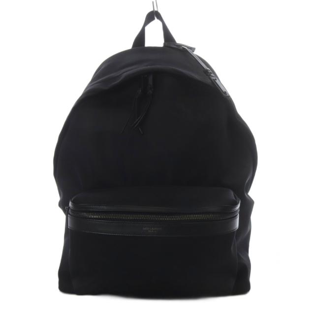 【中古】サンローラン パリ SAINT LAURENT PARIS シティ バッグ リュックサック バックパック ブラック 534967