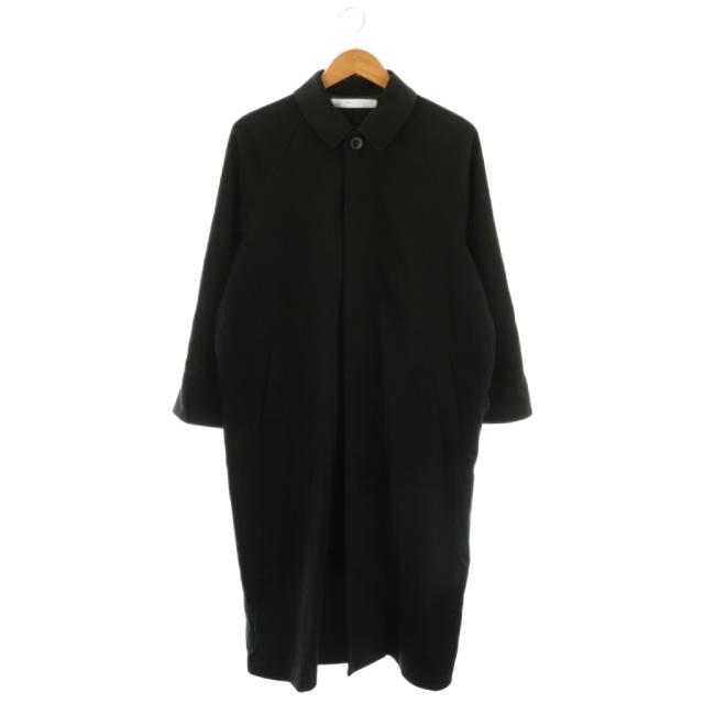 【中古】ジャーナルスタンダード ラックス ワークツイルステンコート ステンカラーコート ロング ブラック