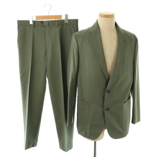 【中古】カルーゾ 24SS ウール ジャケット×パンツ テーラード セットアップ スーツ TOMORROWLAND取り扱い 50 グレー