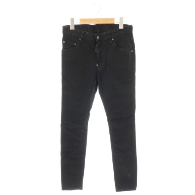 【中古】ディースクエアード DSQUARED2 Twinky Jean デニムパンツ スキニー ボタンフライ 42 黒 /NR ■OS メンズ
