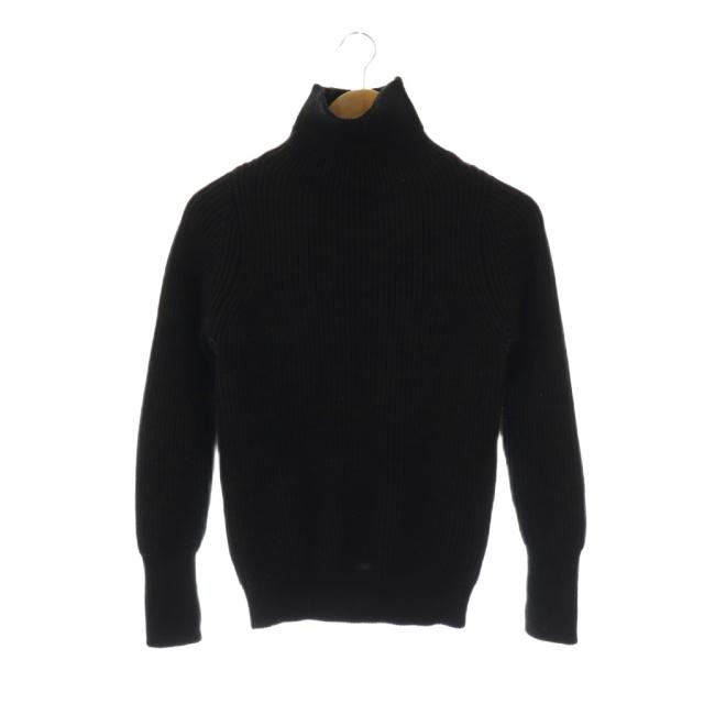 【中古】アンデルセンアンデルセン タートルネックウールニット プルオーバー セーター 長袖 3XS ブラック
