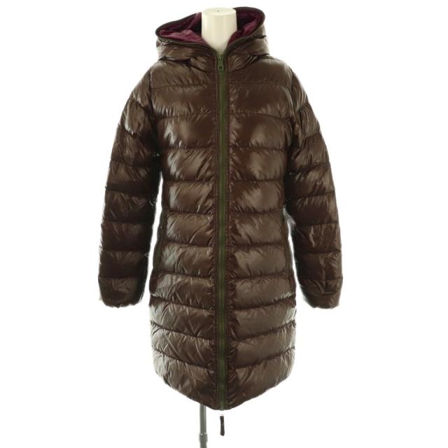 【中古】デュベティカ DUVETICA Ace ダウンコート アウター ジップアップ 40 ブラウン /CX ■OS レディース