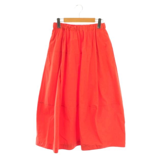 【中古】ドゥロワー Drawer ウェストギャザー切り替えスカート シルク混 オレンジピンク /DO ■OS レディース