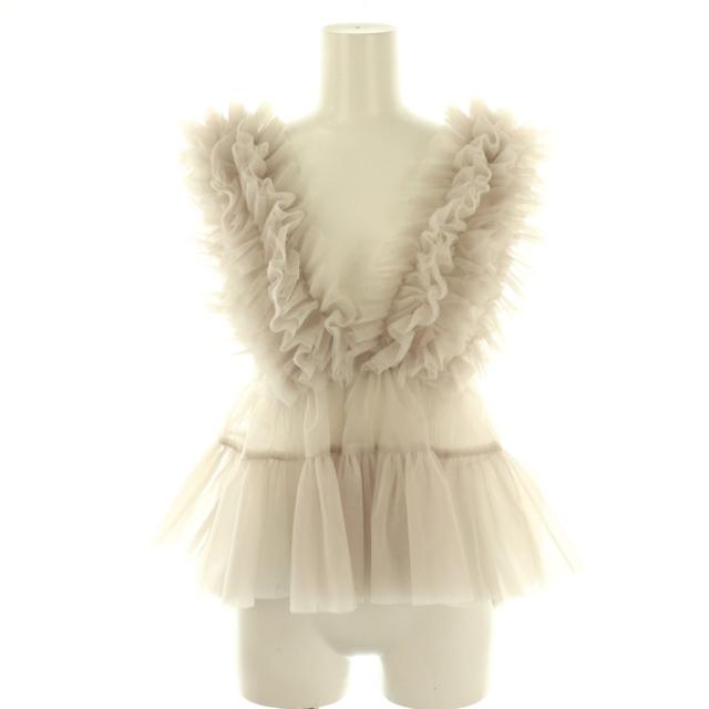 【中古】エイミーイストワール eimy istoire 25SS チュールフリルボリュームベスト F グレー /HK ■OS レディース