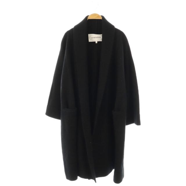 【中古】ジェイ&エムデヴィッドソン J&M Davidson ニットコート アウター ウール S ブラック /DO ■OS レディース