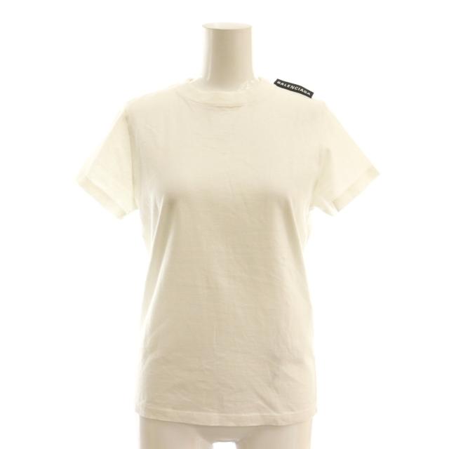 【中古】バレンシアガ BALENCIAGA S/S Tシャツ カットソー 半袖 XS ホワイト 578133 /DF ■OS ■SH レディース