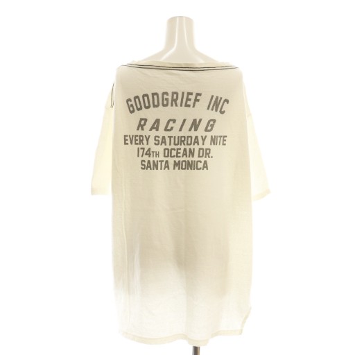 【中古】グッドグリーフ GOOD GRIEF! 25SS PRINTED OVER TEE Tシャツ カットソー アパルトモン取扱 F ホワイト