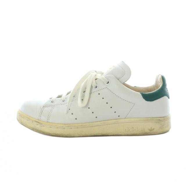 【中古】アディダスオリジナルス スタンスミス STAN SMITH リコン スニーカー 23cm 白 ホワイト 緑 AQ0868 /RI ■OS