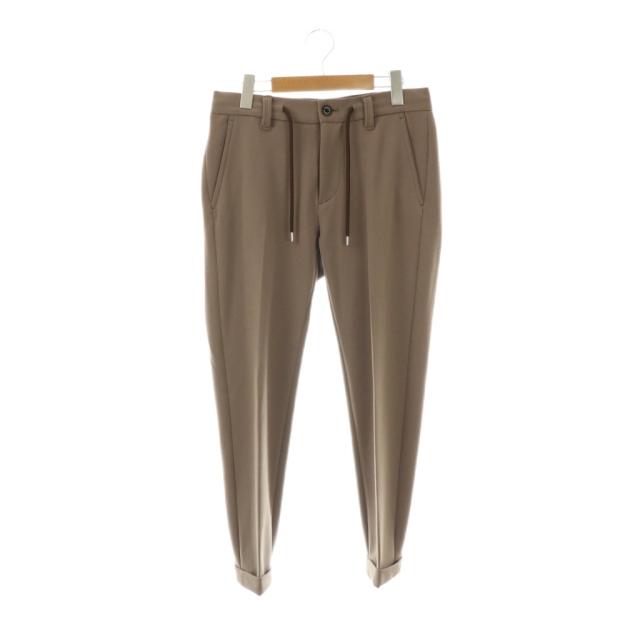 【中古】ウノピュウノウグァーレトレ ACTIVE EASY SLACKS パンツ テーパード センタープレス 3 モカブラウン /CX