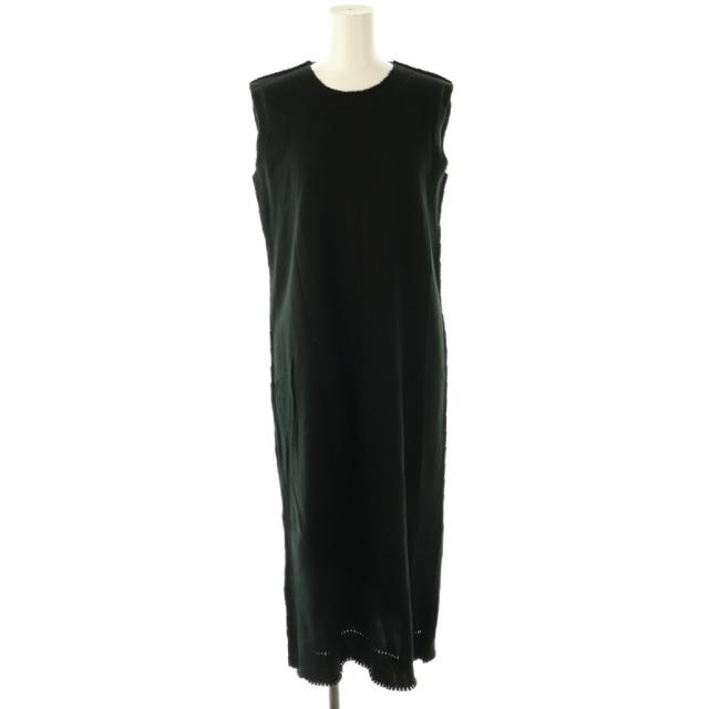 【中古】エイポックエイブルイッセイミヤケ ワンピース ロング ノースリーブ 1 ブラック  AT13KH421