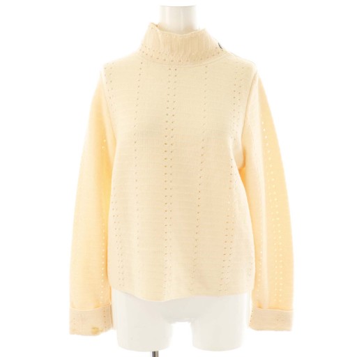 【中古】モリ molli ボトルネックニット セーター プルオーバー ウール ペールオレンジ /CX ■OS ■SH レディース