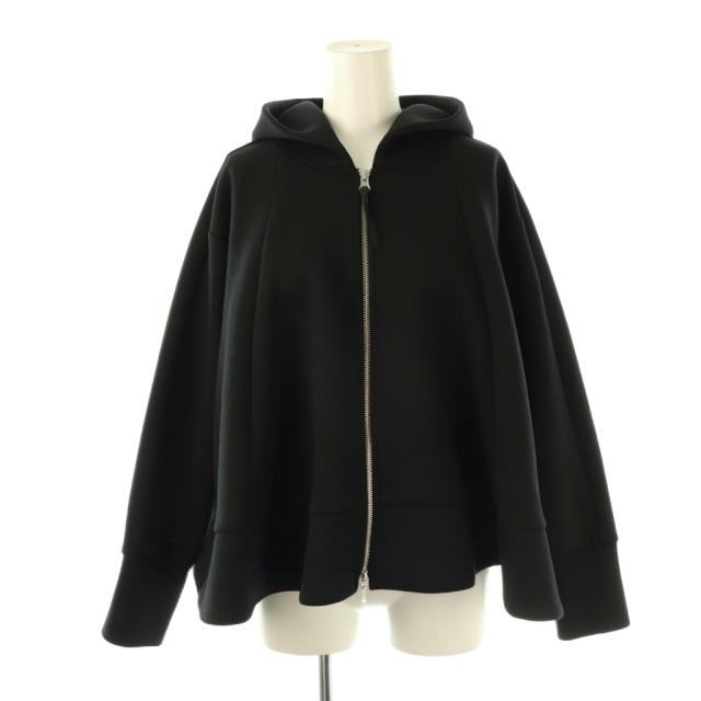 【中古】リンカブル LINKABLE ボンディングフレアパーカー ブルゾン ワイド 38 ブラック /ES ■OS レディース