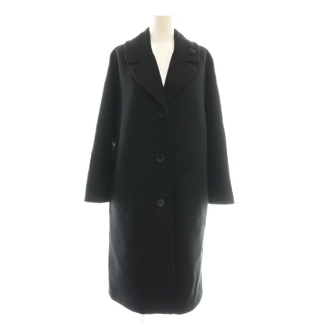 【中古】Sマックスマーラ 'S Max Mara ボンディングコート チェスター アウター S ブラック 黒 /CX ■OS レディース