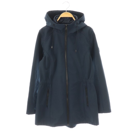 【中古】ローレンラルフローレン LAUREN RALPH LAUREN フードコート フェイクレイヤード S/P ネイビー /ES ■OS