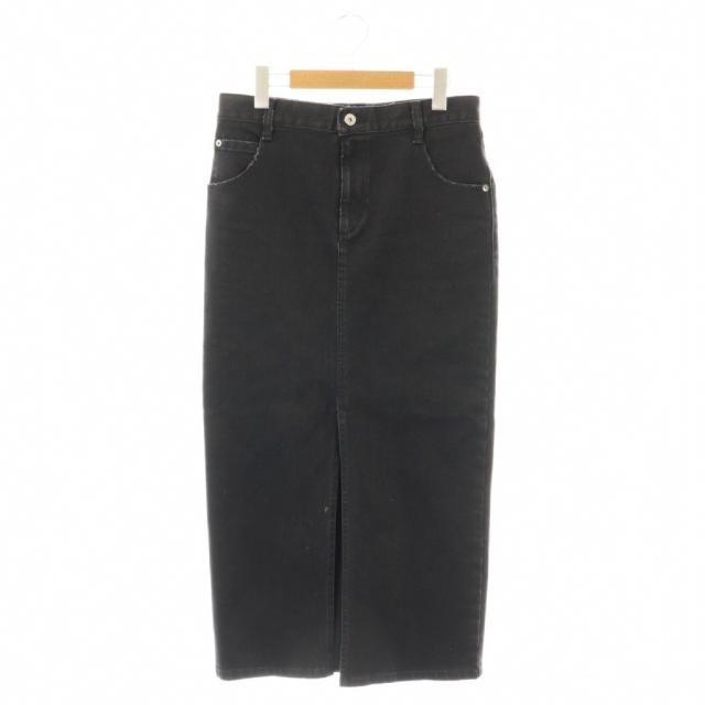 【中古】アパルトモン ドゥーズィエムクラス Hell,Bonjour! 24SS スカート タイト デニム 36 黒