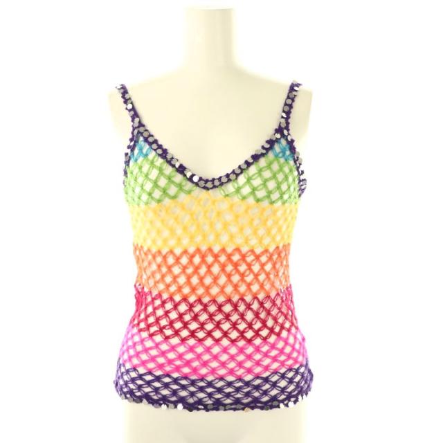 【中古】ヒステリックグラマー HYSTERIC GLAMOUR ニットスパンコールキャミソール プルオーバー F マルチカラー