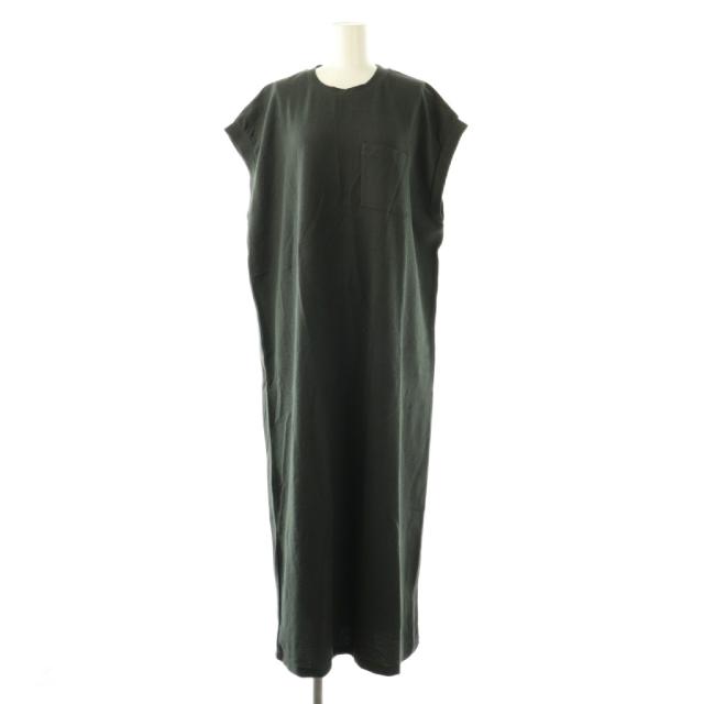 【中古】イエナ IENA 25AW BLACK ポケットTドレス ワンピース 38 チャコール /ES ■OS レディース