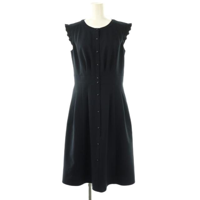 【中古】トッカ TOCCA 25AW FLAPPING OF BUTTERFLY ワンピース ロング ノースリーブ 2 ネイビー /HK ■OS レディース