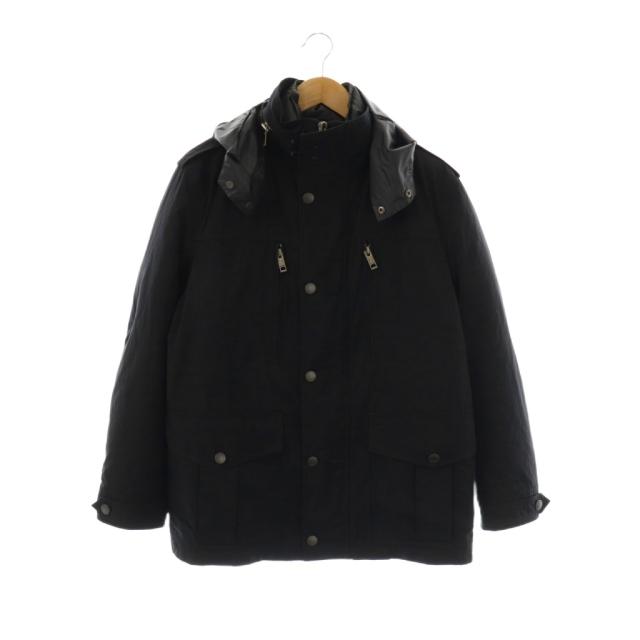【中古】バーバリー ロンドン BURBERRY LONDON ダウンライナー付きジャケット ミリタリージャケット M ブラック