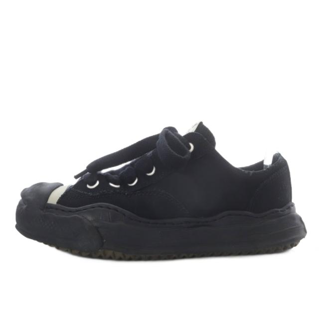【中古】ミハラヤスヒロ MIHARA YASUHIRO Maison HANK OG Sole Canvas Low-top Sneaker 42 BLACK/BLACK A05FW702