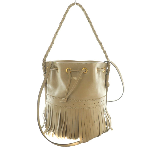 【中古】ジェイ&エムデヴィッドソン フリンジカーニバルM 2wayバッグ バッグ ハンド レザー グレー LMDC-0XX-SCXX